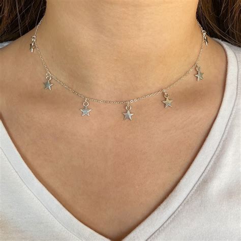 Elona Silver Star With Chains