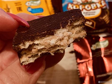 Вафельные конфеты Рот Фронт КОРОВКА молочная - « Вафельные конфеты ...