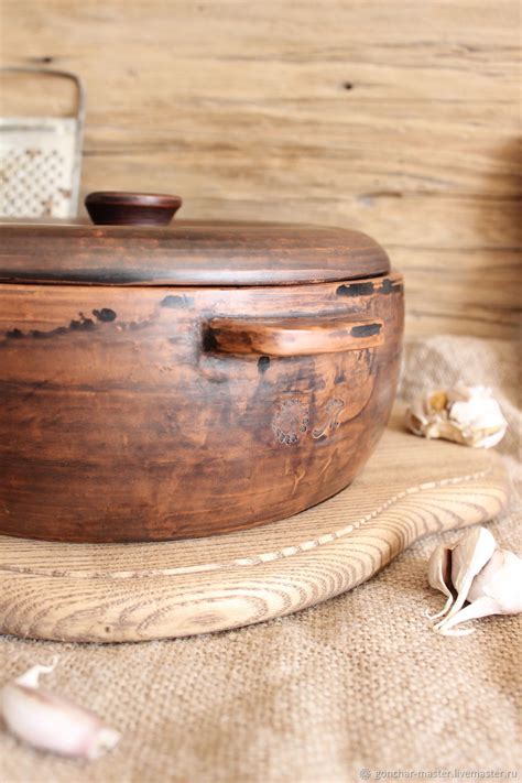 Кеци-жаровня с крышкой для духовки - глиняная кеца для запекания в ...