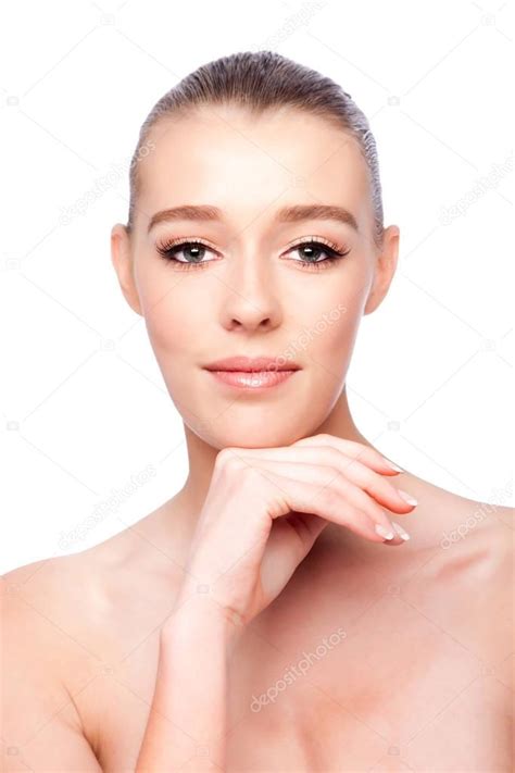 Beautiful clean face — Stock Photo © phakimata #130325234