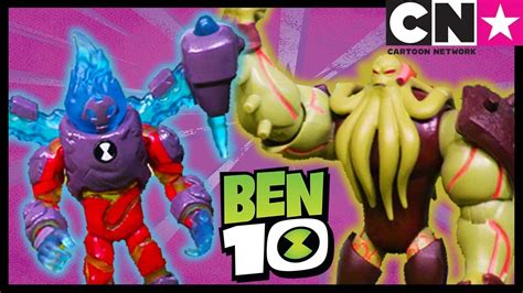 Бен 10 игра с фигурками для детей | Омни-усиленный Человек-Огонь ...