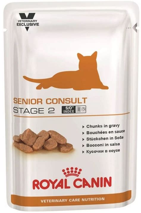 ROYAL CANIN VCN SENIOR CONSULT Stage 2 Feline - Saszetka dla starszego ...
