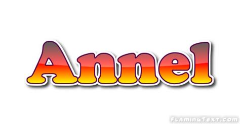 Annel Logo | Free Name Design Tool from Flaming Text