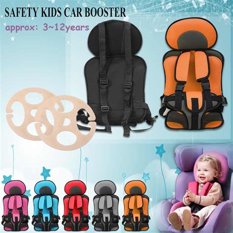 3~12 year old kids Safe Seat Portable Updated Version Thickening Sponge ...