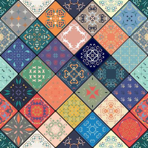 плитка картины безшовная Красочный Лиссабон, среднеземноморская картина ...
