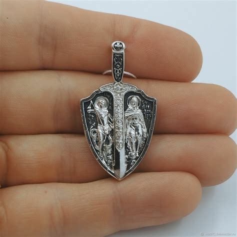 Серебряная икона, Георгий Победоносец, Александр Невский, 914 в ...