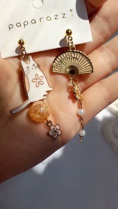 Серьги из эмали - кошечка и веер #бижутерия #Саратов #серьги #лето2023 ...