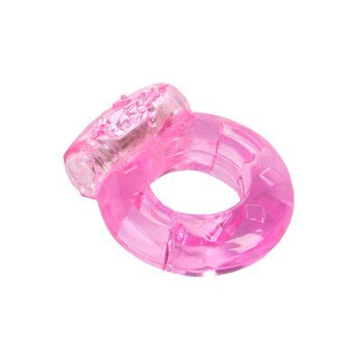 Эрекционное кольцо на п/ч Toyfa vibrating Ring, вибрация, розовое, 2см ...