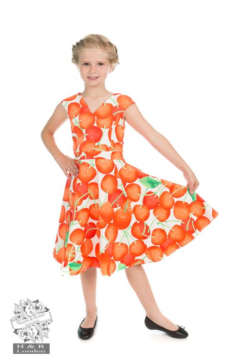 Royal Ann Cherry Dress In White - Hearts & Roses London