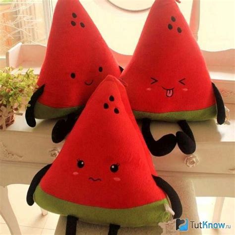 Еда из ткани – делаем своими руками | Food pillows, Cute pillows ...
