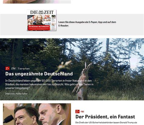 "Z+": Die gedruckte ZEIT im Internet