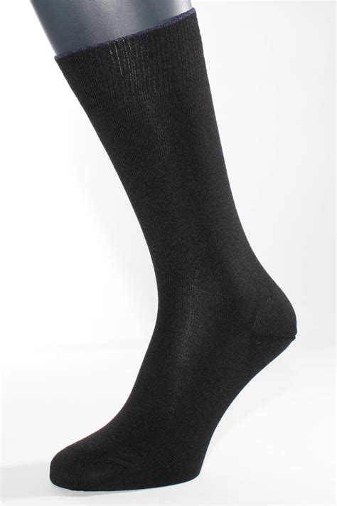 Calzini invernali di seta con cotone e cashmere - nero | ALBERT KREUZ