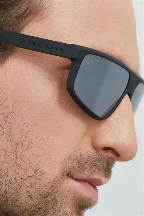 Солнцезащитные очки BOSS мужские цвет чёрный | ANSWEAR.ua