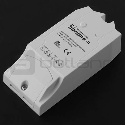 Sonoff G1 GPRS / GSM - 250V / 3000W switch Botland - Robotic Shop