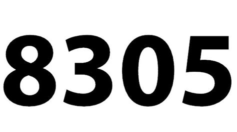 Zahl 8305