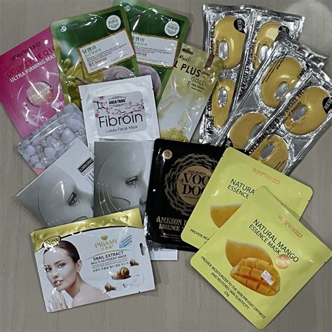 Набор тканевых и коллагеновых масок для лица (17 шт) / Set face mask 17 ...