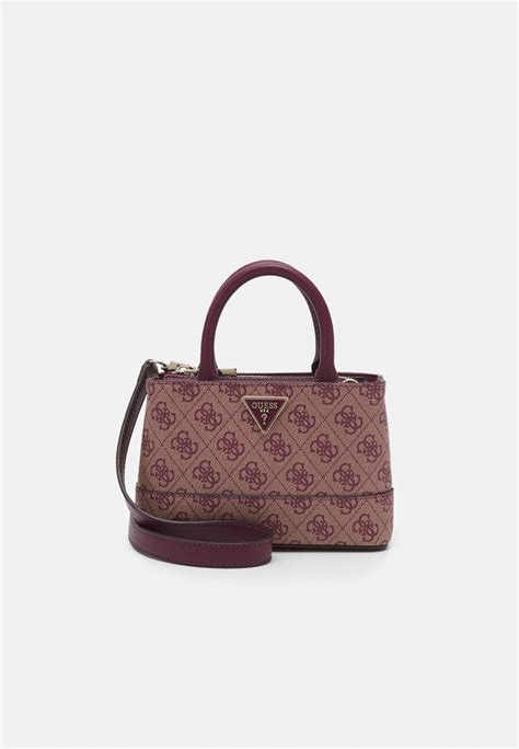 Guess Cordelia Logo Luxury Satchel Brown Recluse | Paul Smith
