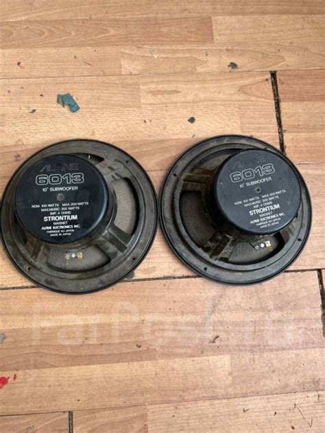 Сабвуферы alpine 6013, компонентные, 25,4 x 25,4 см (10 x 10 дюймов ...