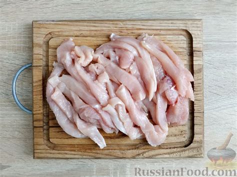 Рецепт: Куриное филе с замороженными овощами и соевым соусом (на ...
