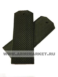 Погоны оливковые МО чистые съемные на пластике - Армимаркет