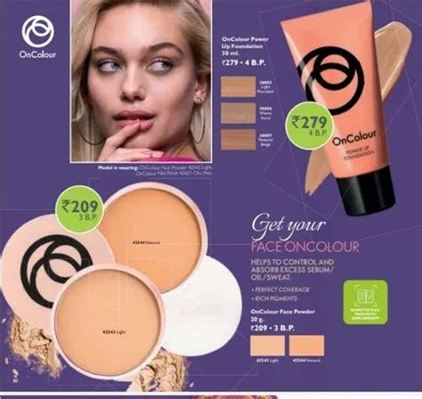 Oncolour Compact powder In 2 Shades -Light And Natural Oncolour Powerup ...