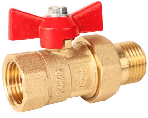 Кран шаровой с американкой прямой Галлоп 2304260 DN15 PN24 1/2" ВР/НР ...