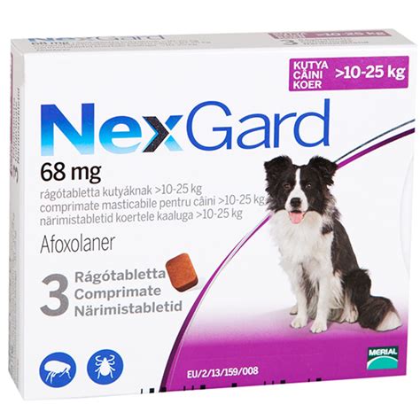 Nexgard Dog L 68 mg 10-25 kg - 1 comprimat, Merial, Nexgard Dog ...
