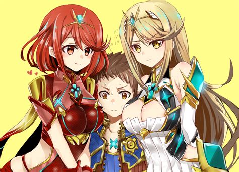 Rex with Pyra and Mythra : r/Xenoblade_Chronicles