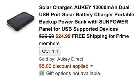 Green Deals: Aukey 12000mAh Solar Dual-USB Power Bank $25 Prime shipped ...
