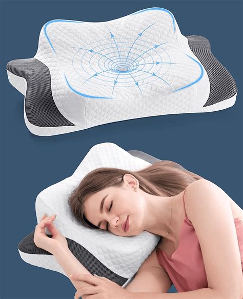 Elegear Orthopedic Memory Foam Pillow, Cervical Pain Relief, Ergonomic ...