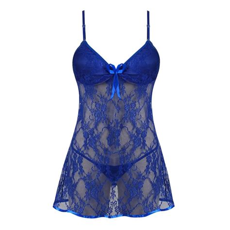 Plus Size Lingerie Sexy Hot Erotic Dress Women See Through Hollow Out ...
