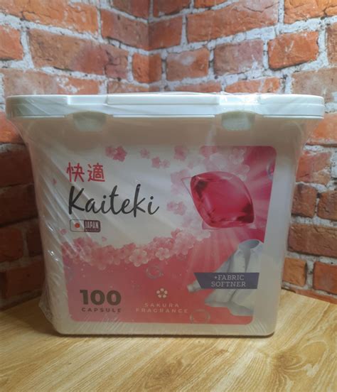 Kaiteki Capsule Softener Sakura Fragrance Капсулы для стирки 3 в 1 с ...