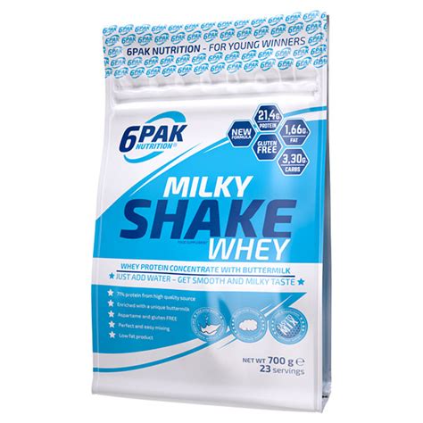 Milky Shake Whey - 700 gramos - 6Pak Nutrition - proteina - Boteprote