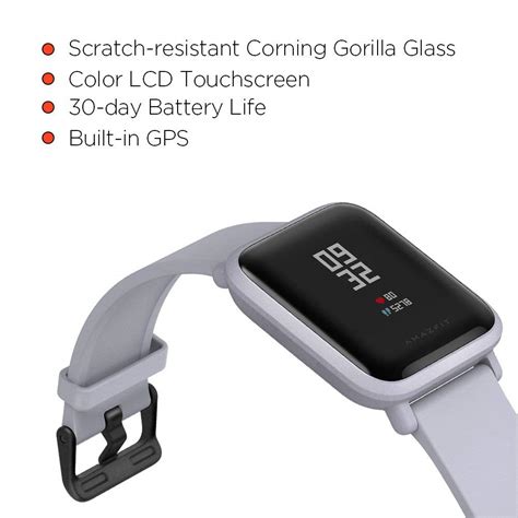 Amazfit Bip Smartwatch by Huami with All-Day Heart Rate and Activity ...