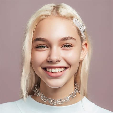 Premium AI Image | a peaceful model lady girl