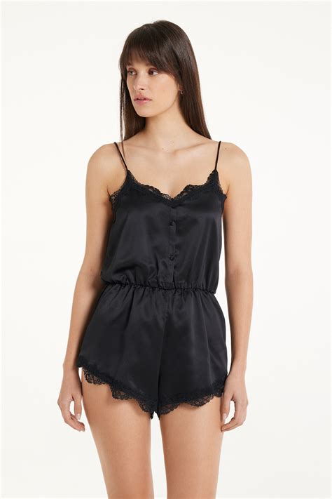 Короткий Атласный Комбинезон Pastel Baby Satin - Комбинезоны и Ромперы ...