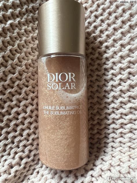 Масло Dior SOLAR Сияющее для лица, тела и волос - «Масло с легким ...