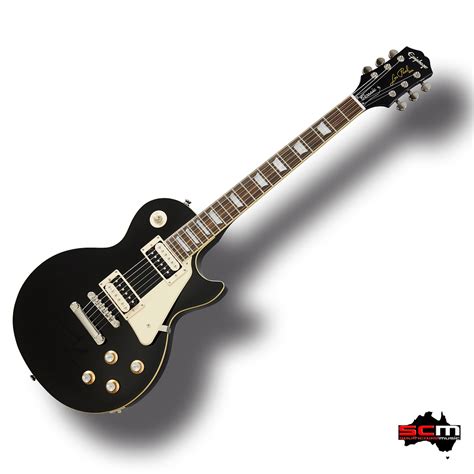 Epiphone Les Paul Classic Electric Guitar - Ebony Gloss Finish w/ Pro ...