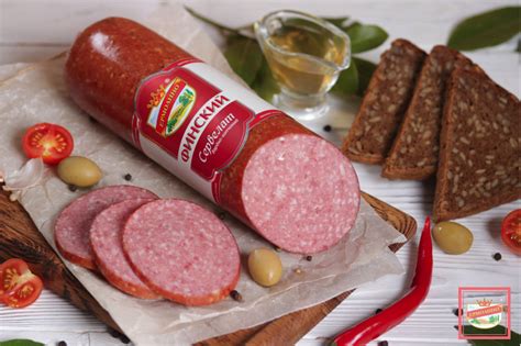 Вкусная колбаса: сервелат «Финский» и сервелат «Ореховый»