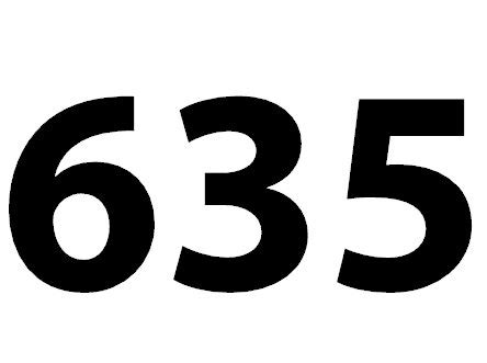 Zahl 635