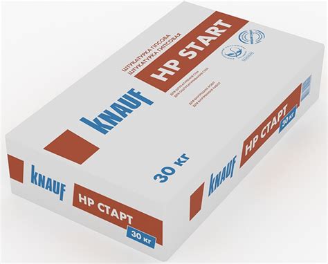 Кнауф HP START, Гипсовая стартовая штукатурка 10-30 ММ, 30КГ.