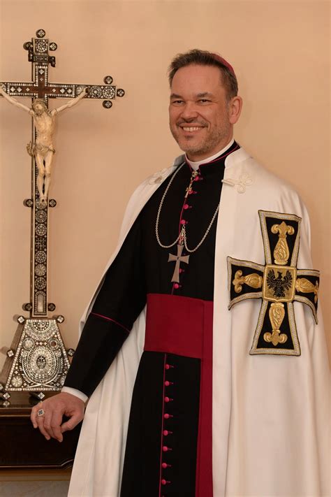 Grand Master Frank Bayard wearing his cape of the Teutonic Order : r ...