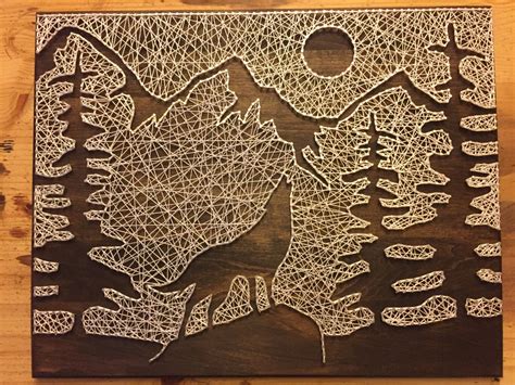 Поделка из гвоздей и ниток на доске (большое количество фото) - treepics.ru