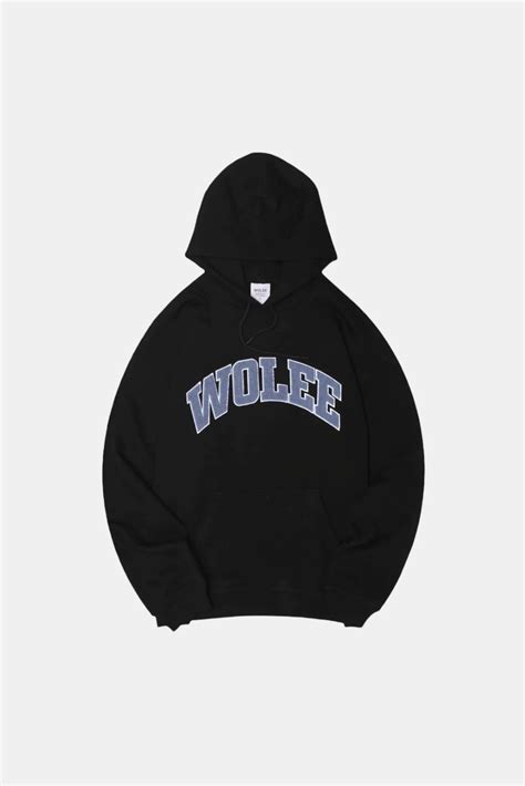 Худи WOLEE College Black | stonestore.me - одежда, обувь и аксессуары