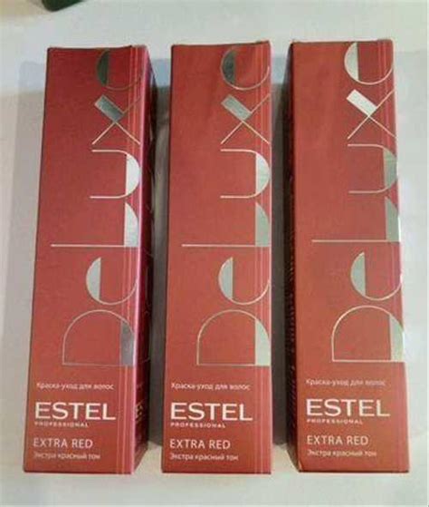 Estel De Luxe 77/55 Extra Red | Festima.Ru – частные объявления