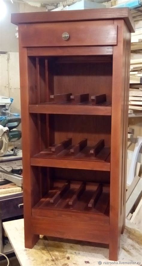 Тумба стеллаж Эко для вина в интернет-магазине Ярмарка Мастеров по цене ...