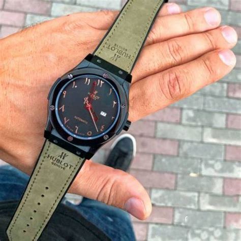 Каучуковый ремешок для мужских часов Hublot Classic Fusion хаки RKH ...