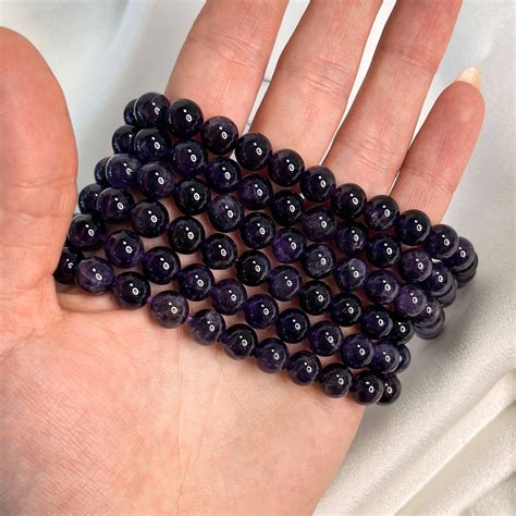 Купить Бусины для украшений из Аметиста, длина нитки , Гладкий, размер ...