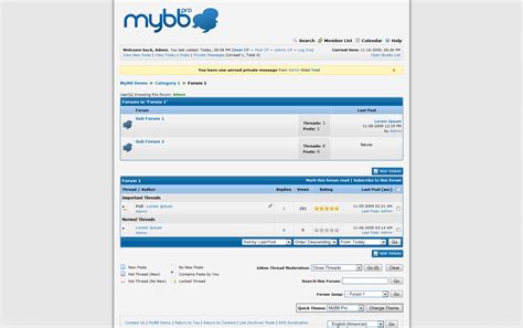 MyBB - Mods - MyBB Pro