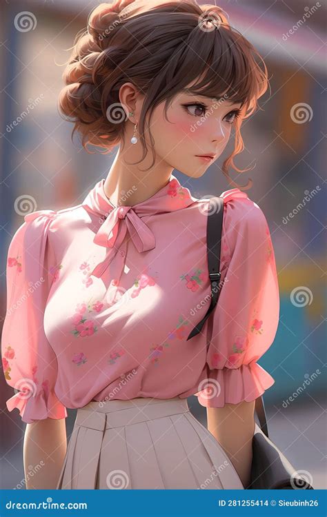 Anime Girl Bun